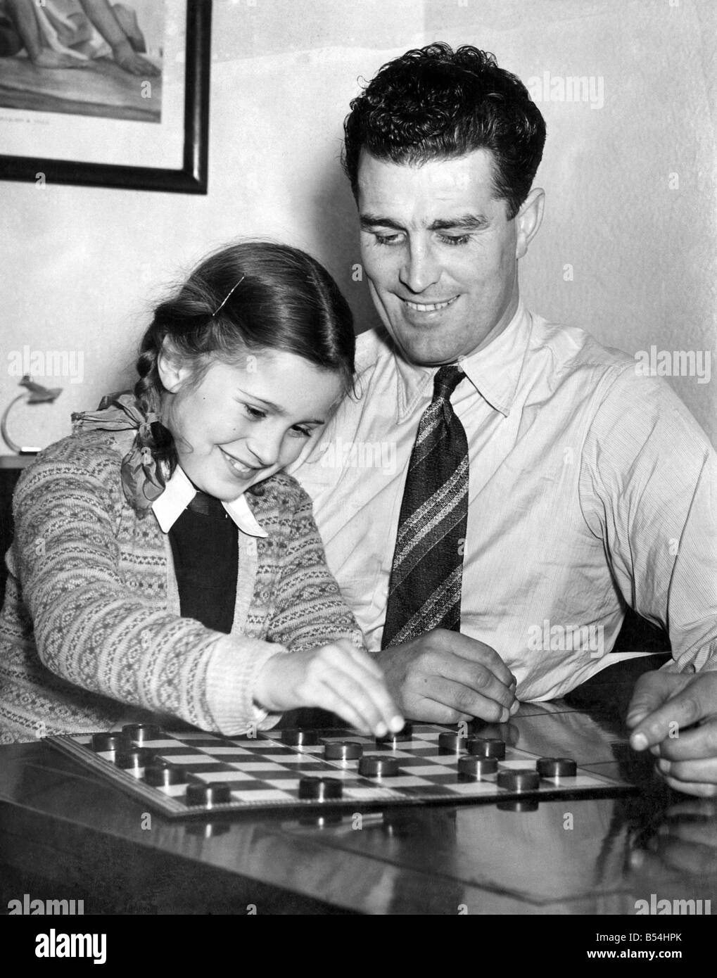 Father and daughter 1950s hi-res stock photography and images - Alamy