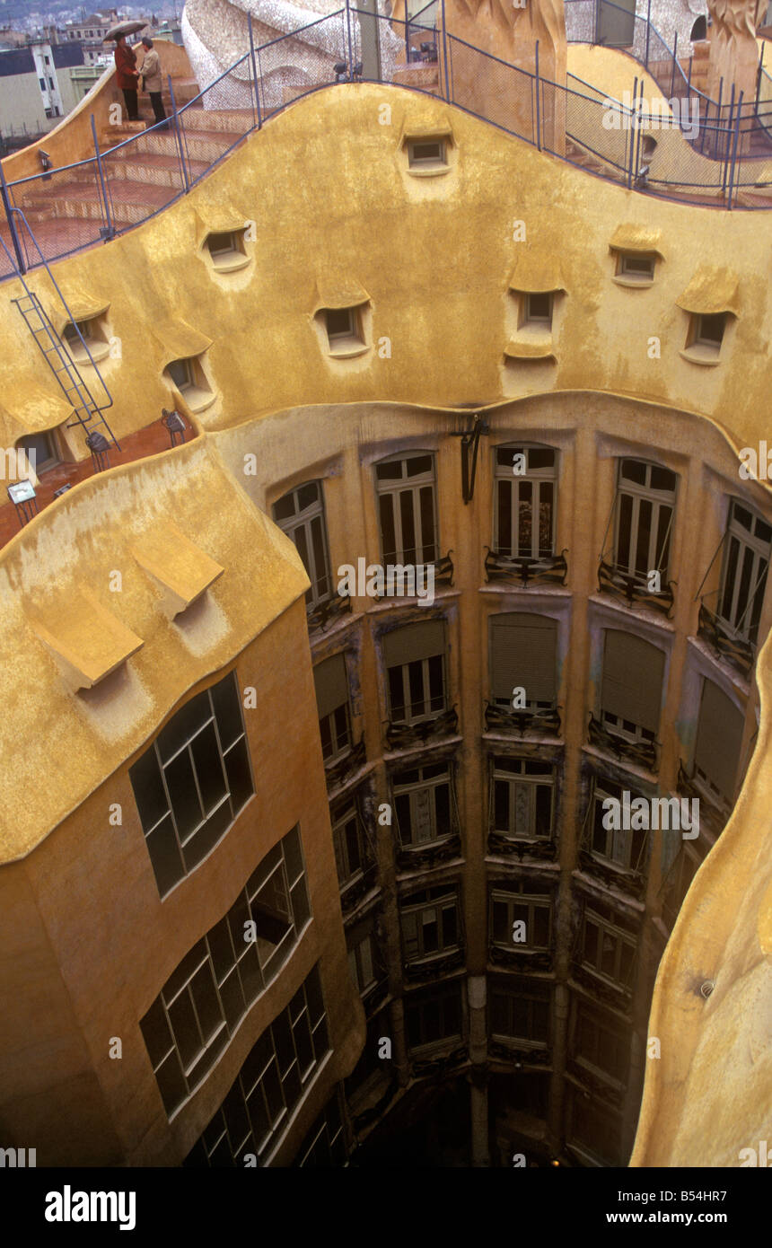 Exterior windows casa mila gaudi hi-res stock photography and images ...