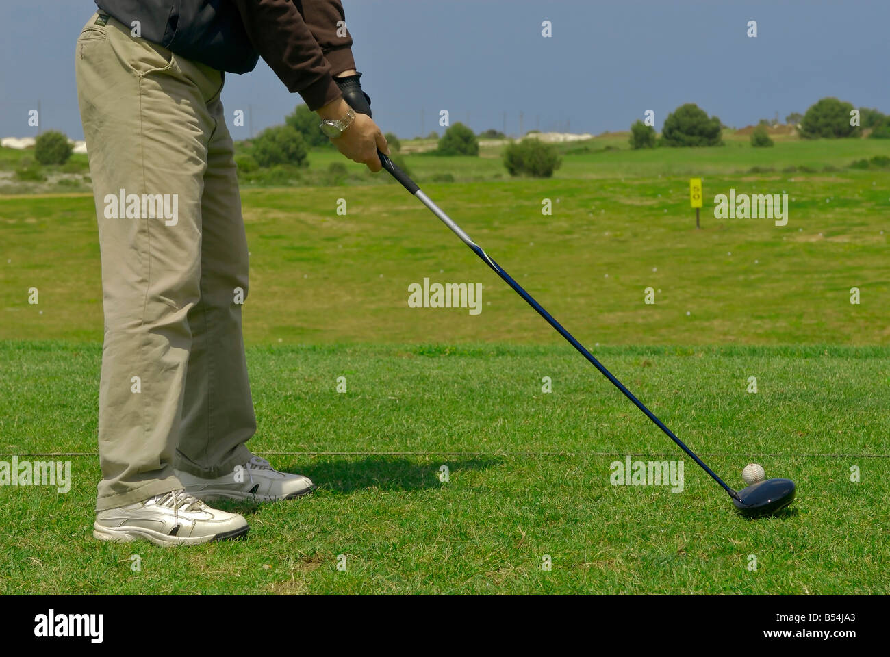 golf player on the course Stock Photo - Alamy