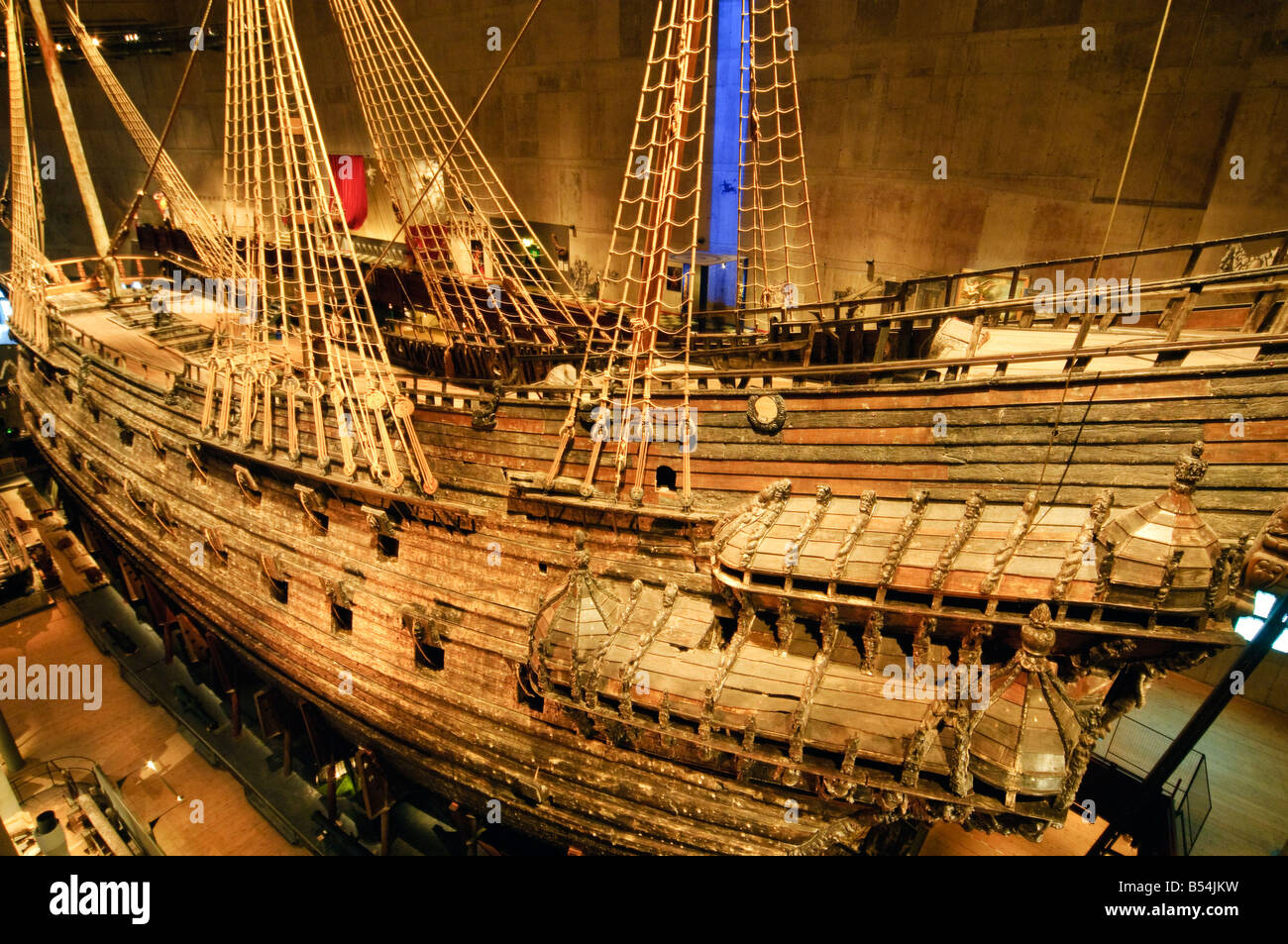 17th century warship Vasa on show at Vasamuseet Vasa museum in Stockholm Sweden Stock Photo - Alamy