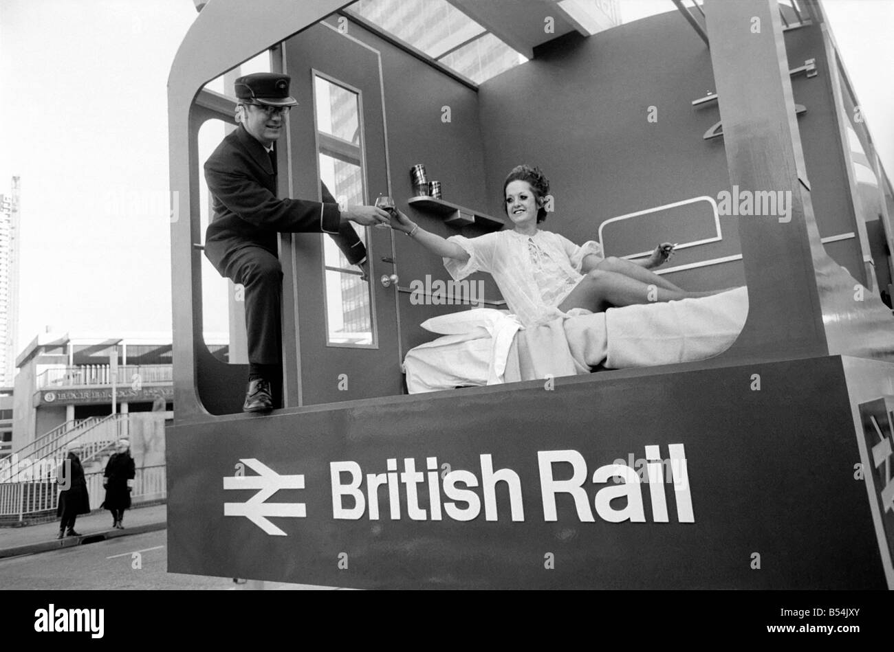 The British Rail float had the attraction of pretty Peni Hobbs from ...