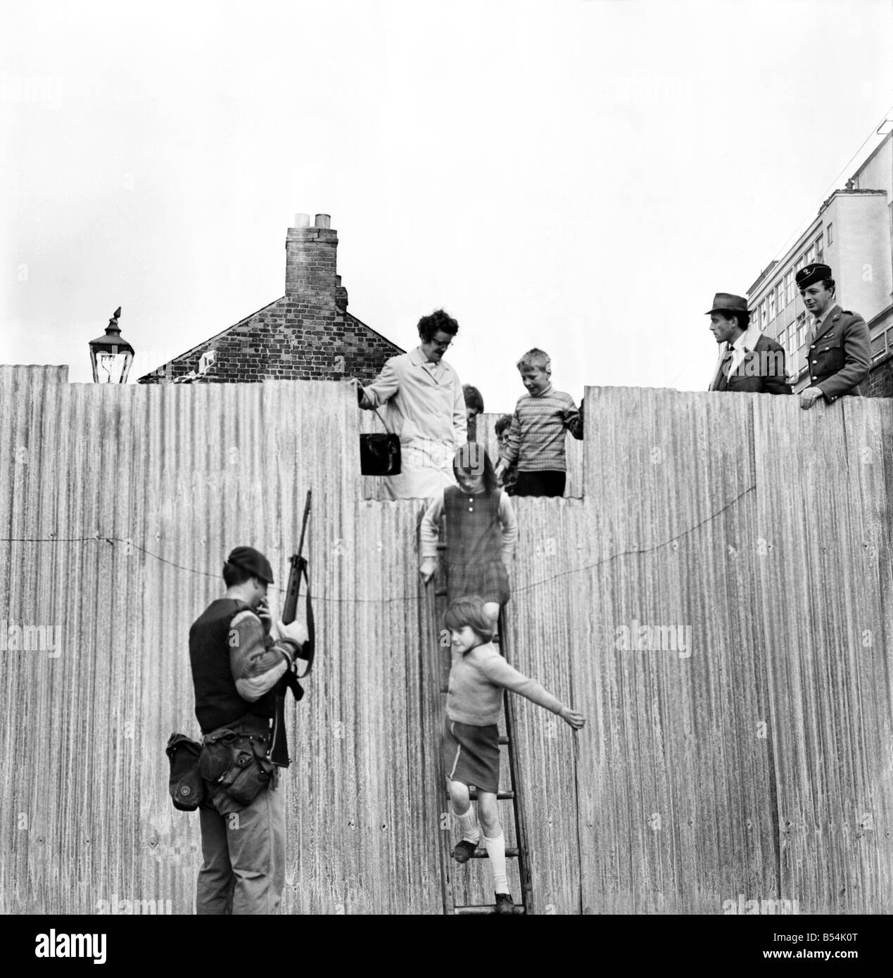 Politics Jeremy Thorpe visit Riot areas of Belfast. Northern Ireland ...