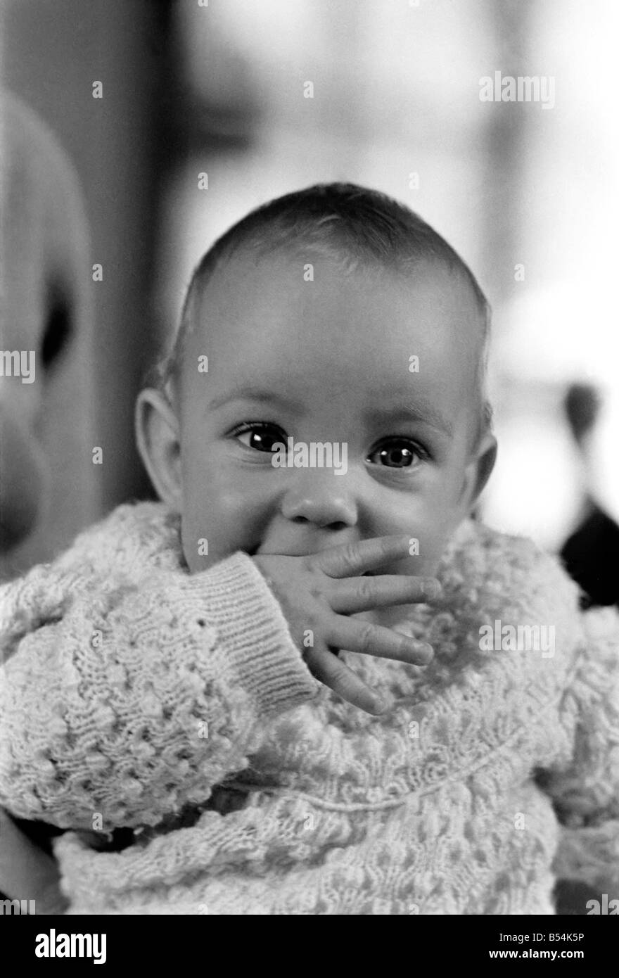 1969 baby girl Black and White Stock Photos & Images - Alamy