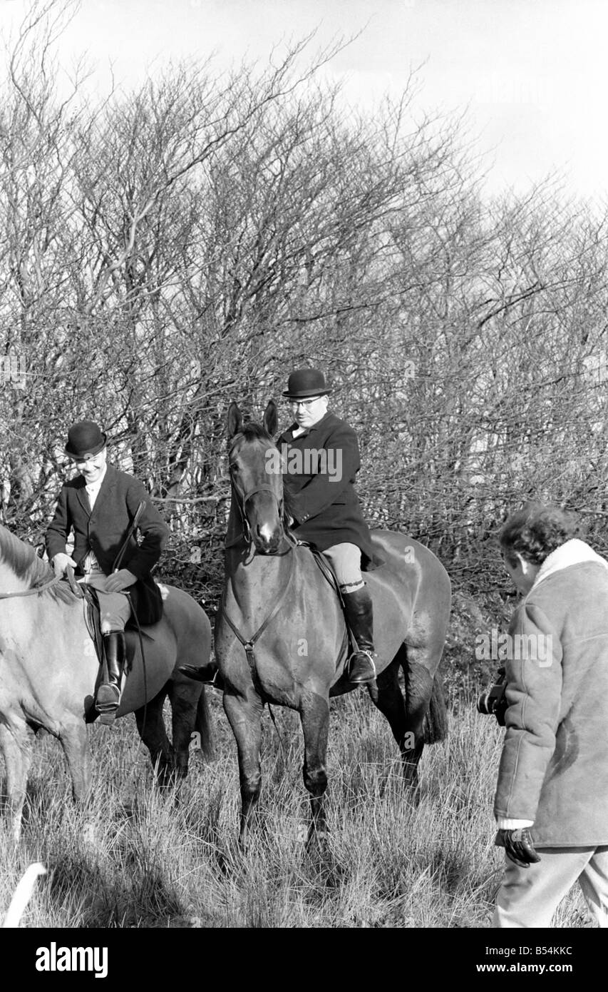 Fox hunting somerset Black and White Stock Photos & Images - Alamy