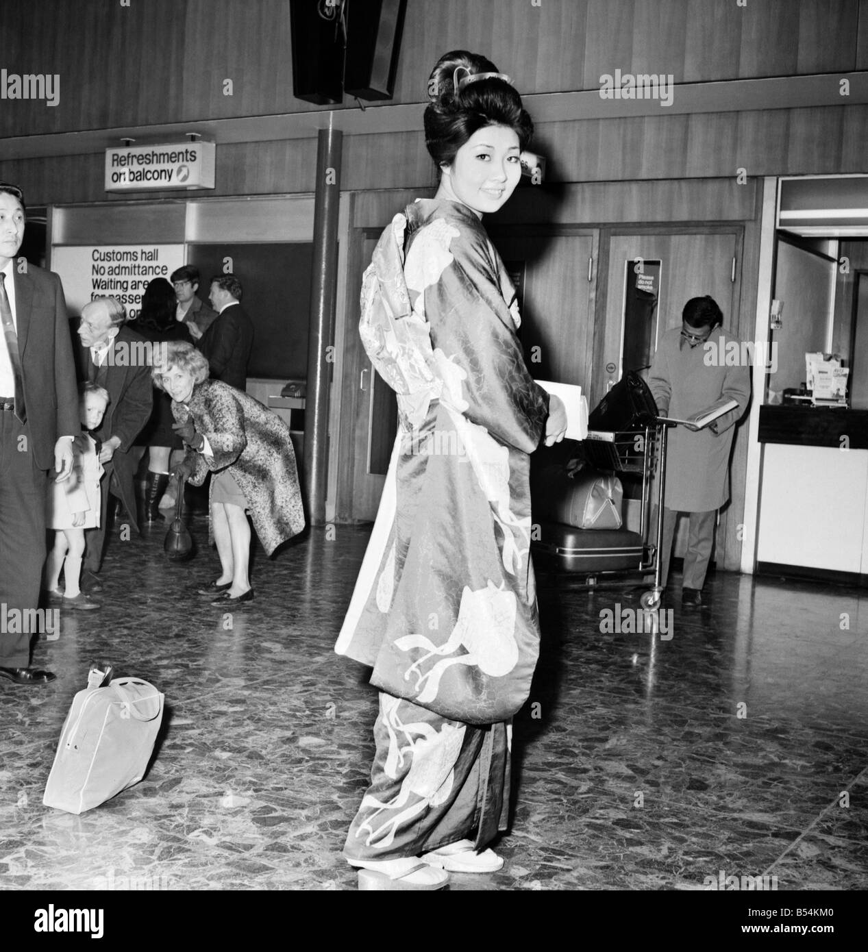 Miss "Japan," Miss None Emiko Karashima in London for the Miss World ...