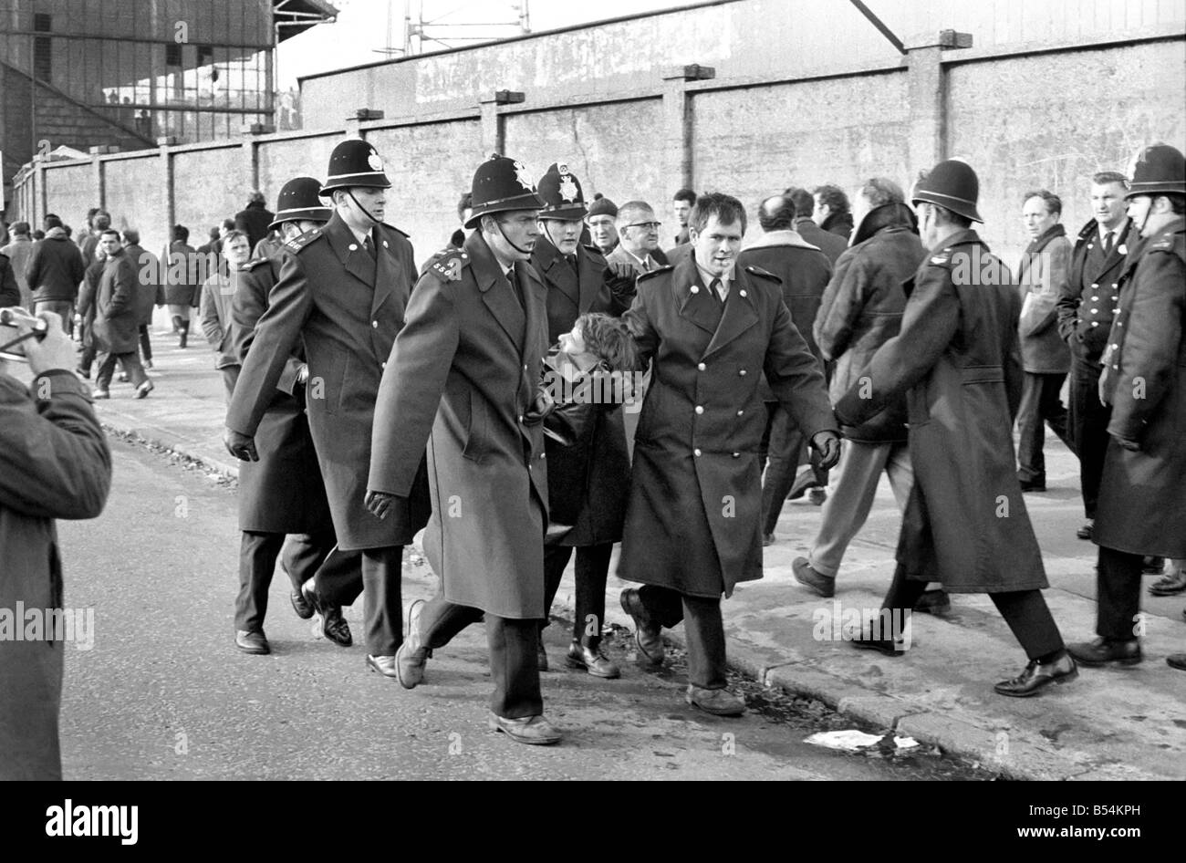 Swansea v. South Africa. Police break up fighting demonstrations by ...