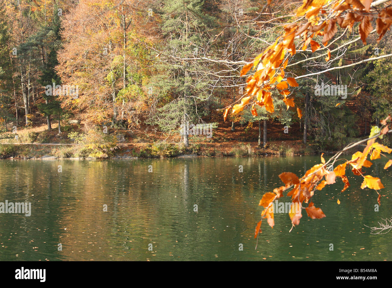 a lake called hechtsee near kufstein Stock Photo - Alamy