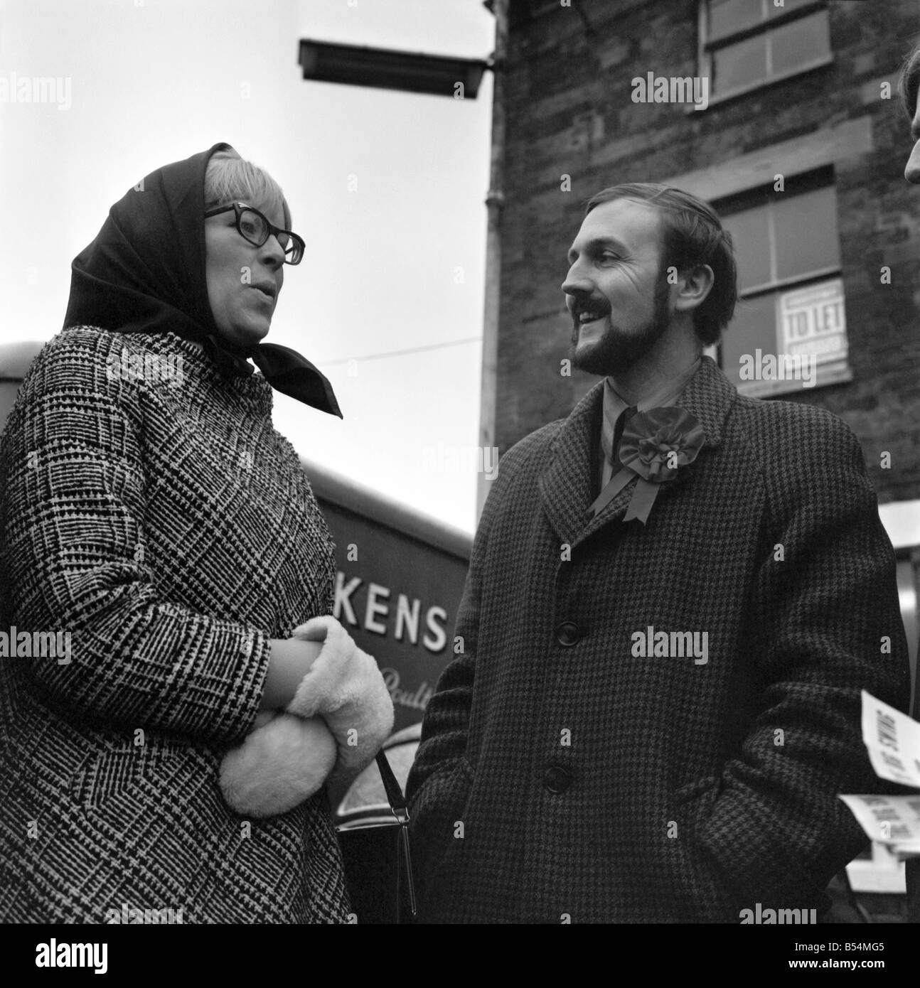 Wellingborough By Election. Labour candidate John Mann with his wife ...