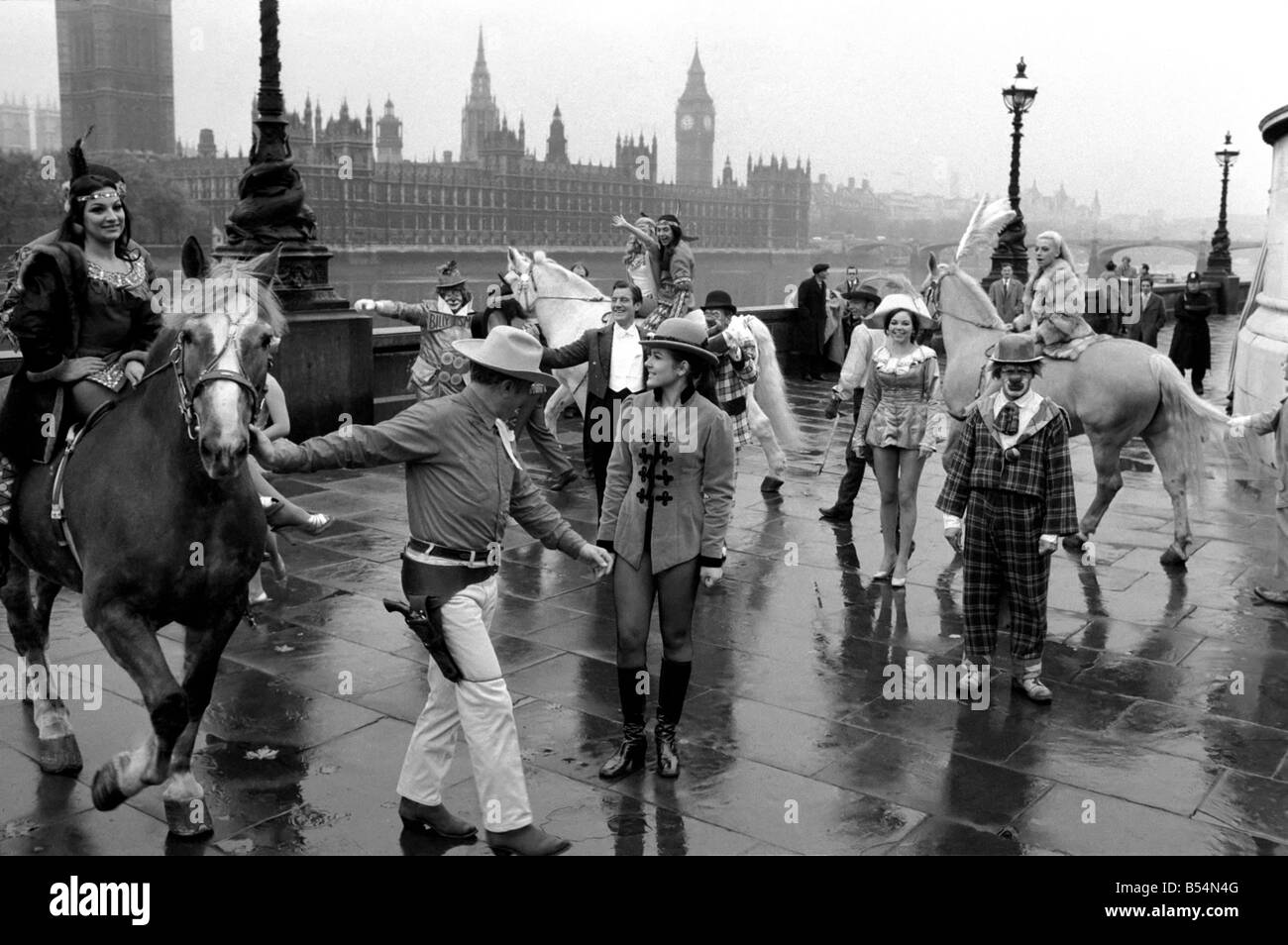 Circus performance by the site of the first circus ring. After the ...