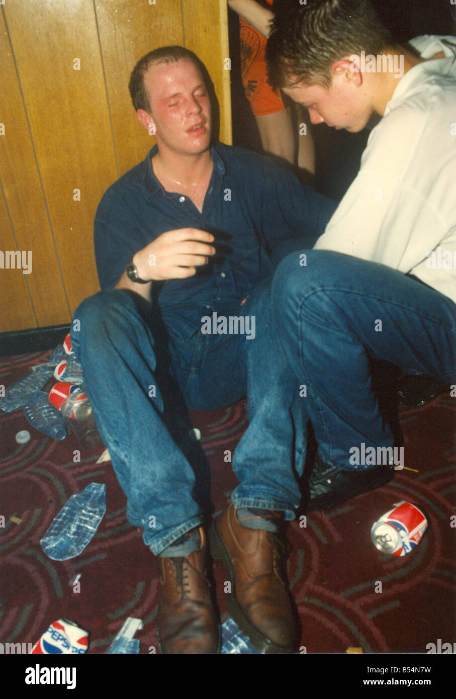 Clubbers get hot and sweaty enjoying a rave Stock Photo - Alamy