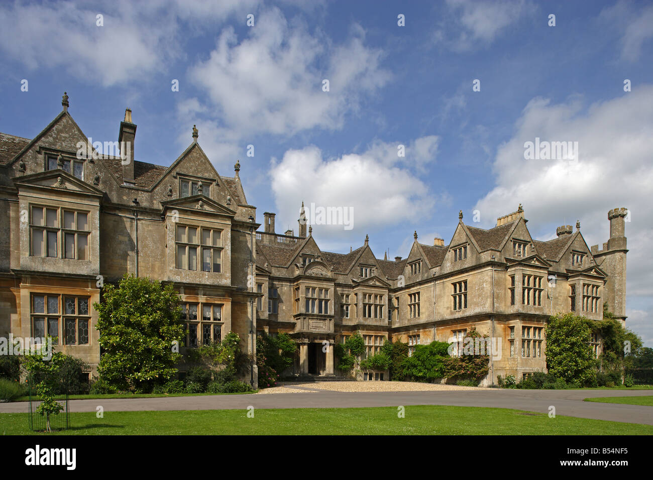 Corsham Corsham Court Elisabethan house 1582 symetrical front elevation ...