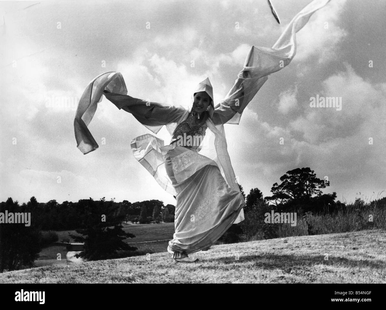 Korean ballerina II Chi Moon giving a ballet performance Stock Photo ...