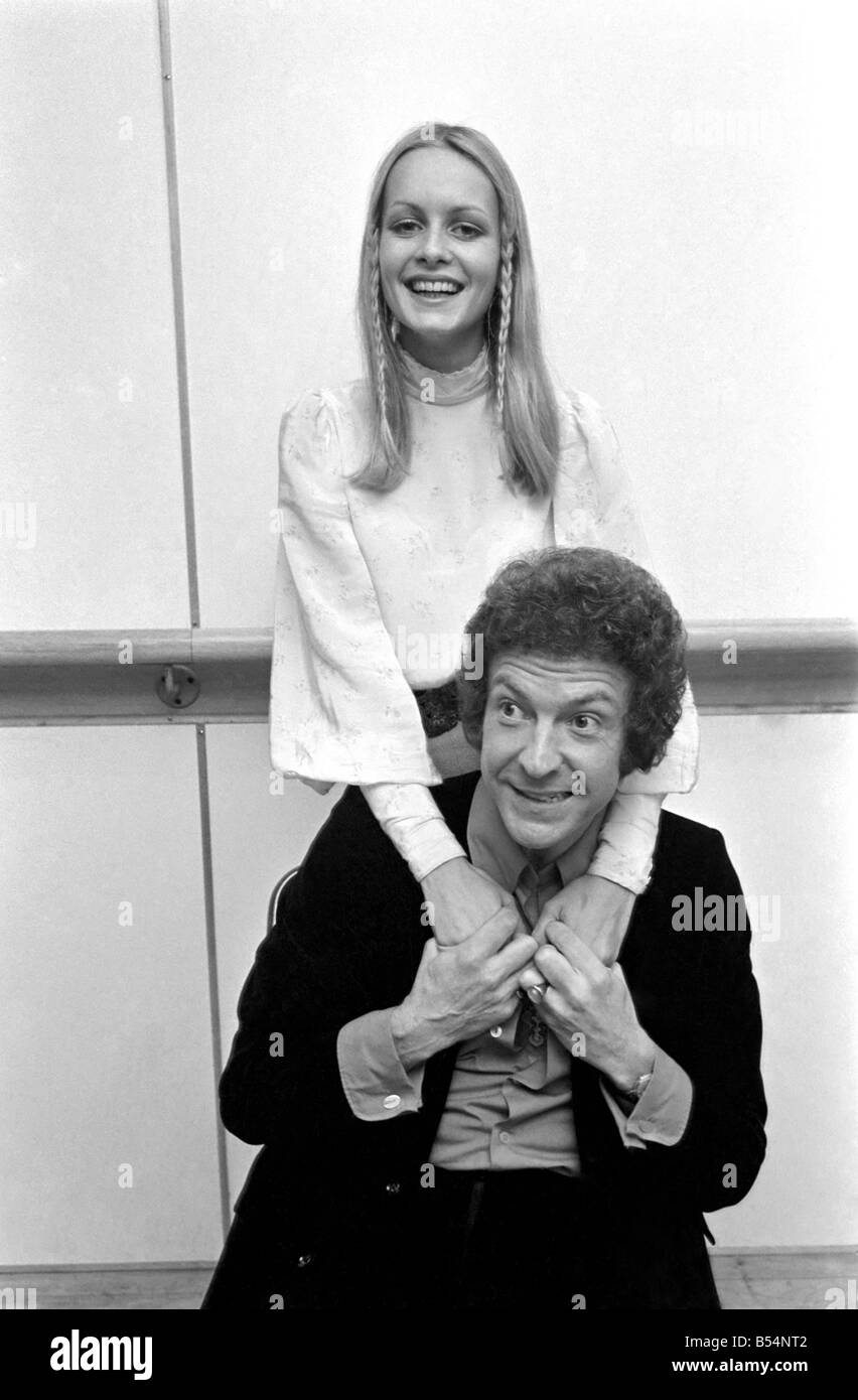 Model Twiggy pictured with opera singer Joseph "Ward," whom Twiggy ...