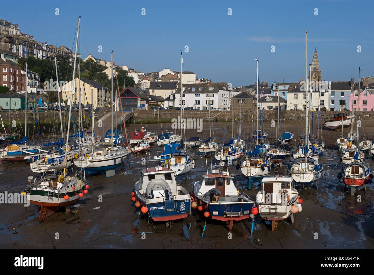 Ilfracombe harbour Devon Great Britain United Kingdom Stock Photo - Alamy