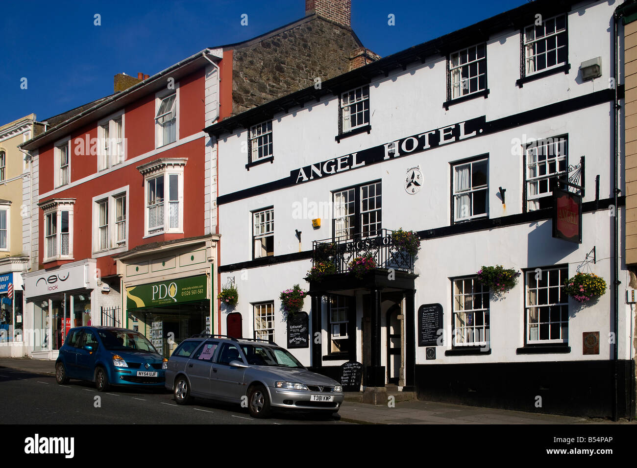 Helston Coinagehall Street Angel Inn typical houses Cornwall Great ...