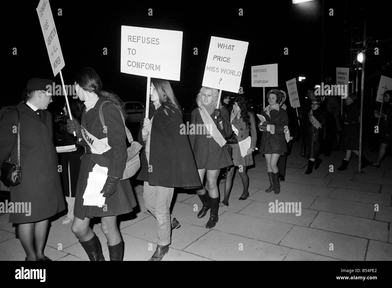 Beauty contest protest hi-res stock photography and images - Alamy