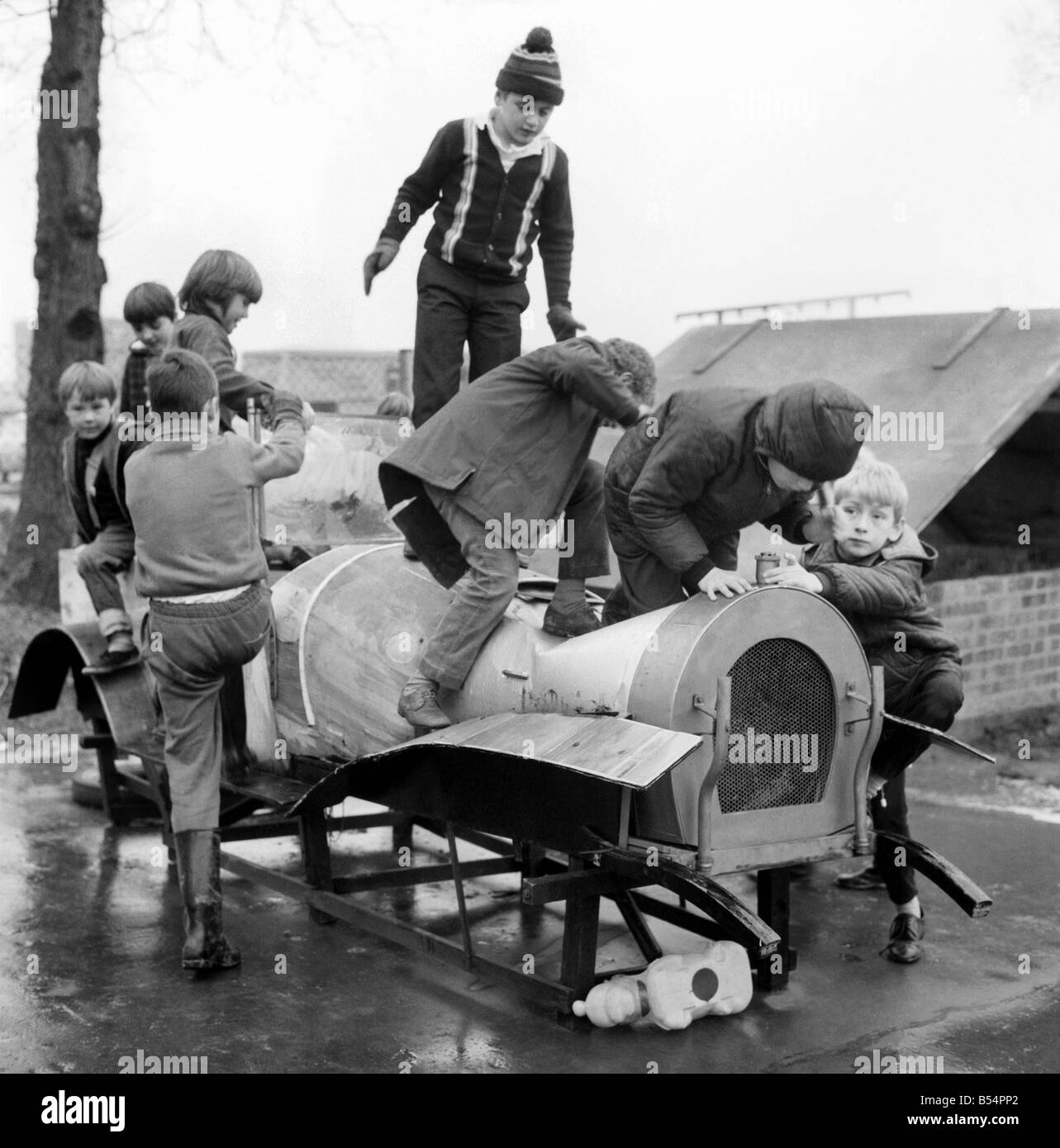 Children playground 1960s hi-res stock photography and images - Alamy