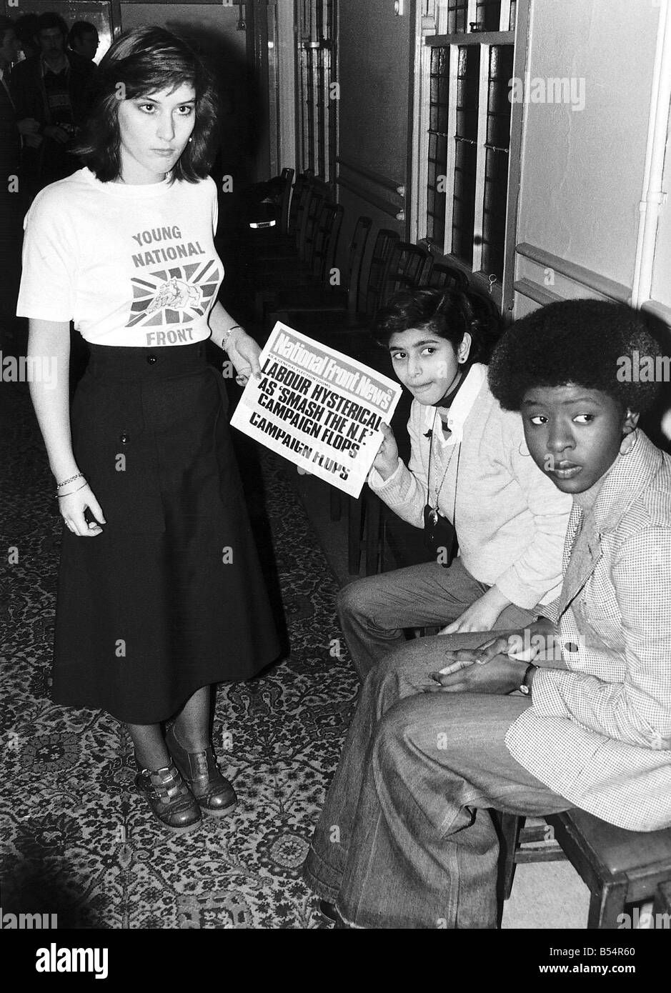 The National Front party launching a campaign among school students to ...