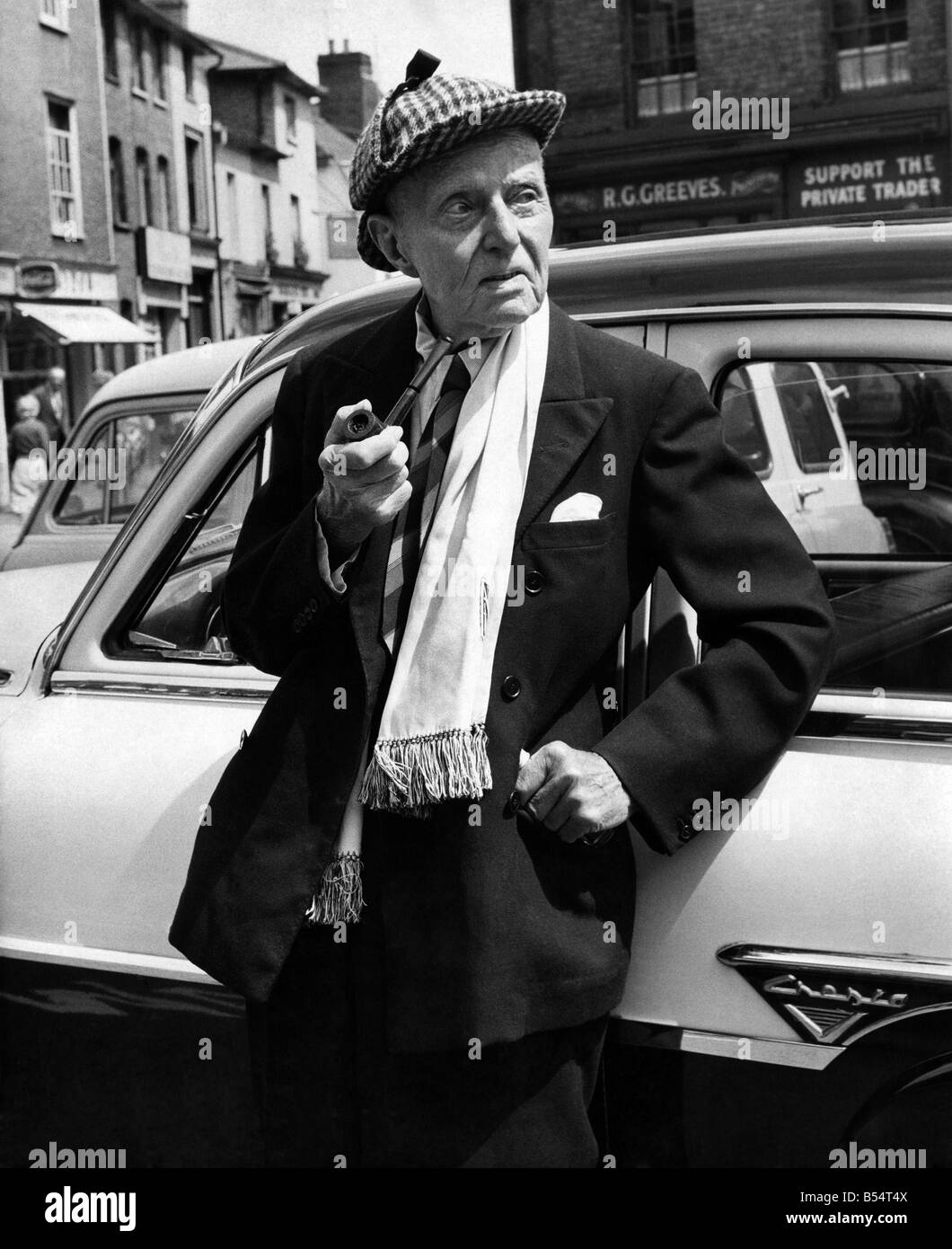 Actor A.E. Matthews. July 1959 P011533 Stock Photo - Alamy