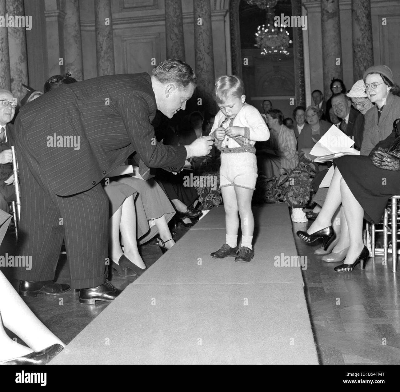 Child model Andrew-Mole Harrison seen here at the Wool fashion show ...