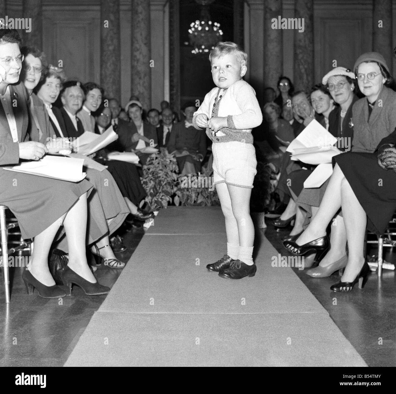 Child model Andrew-Mole Harrison seen here at the Wool fashion show ...