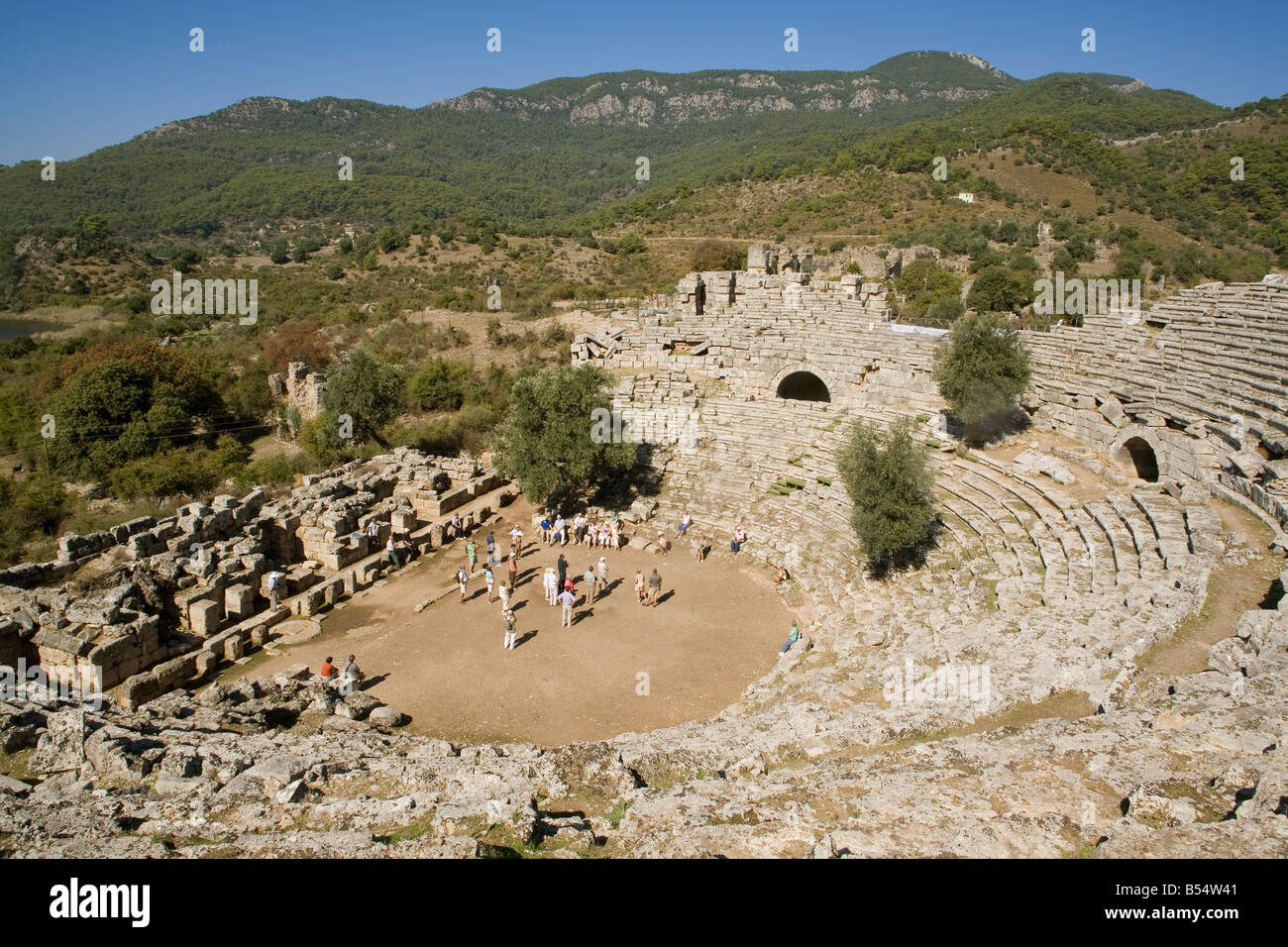 Turkey Lycia Caunos Theatre Stock Photo - Alamy