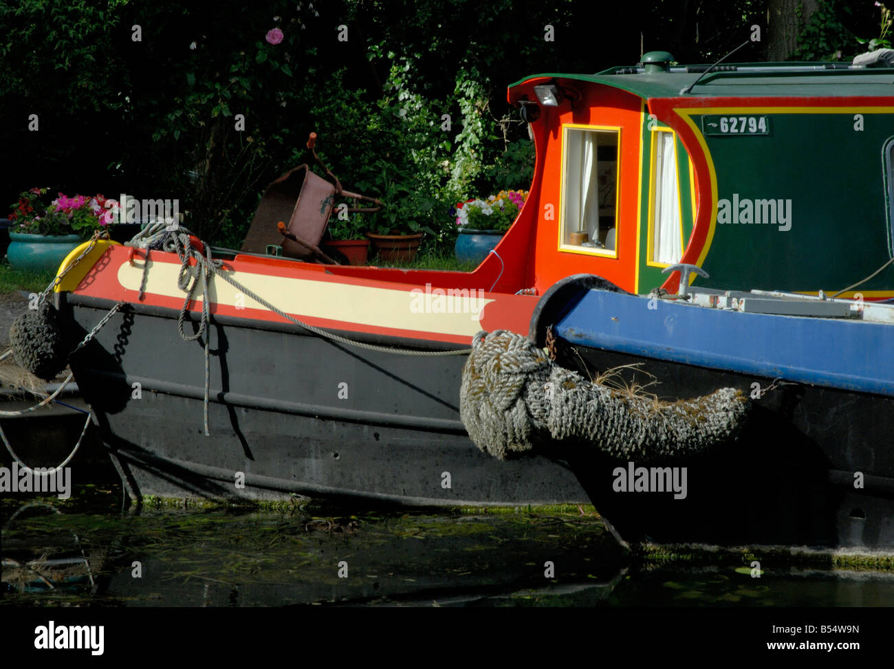 Old Traditional Working Narrowboat High Resolution Stock Photography ...