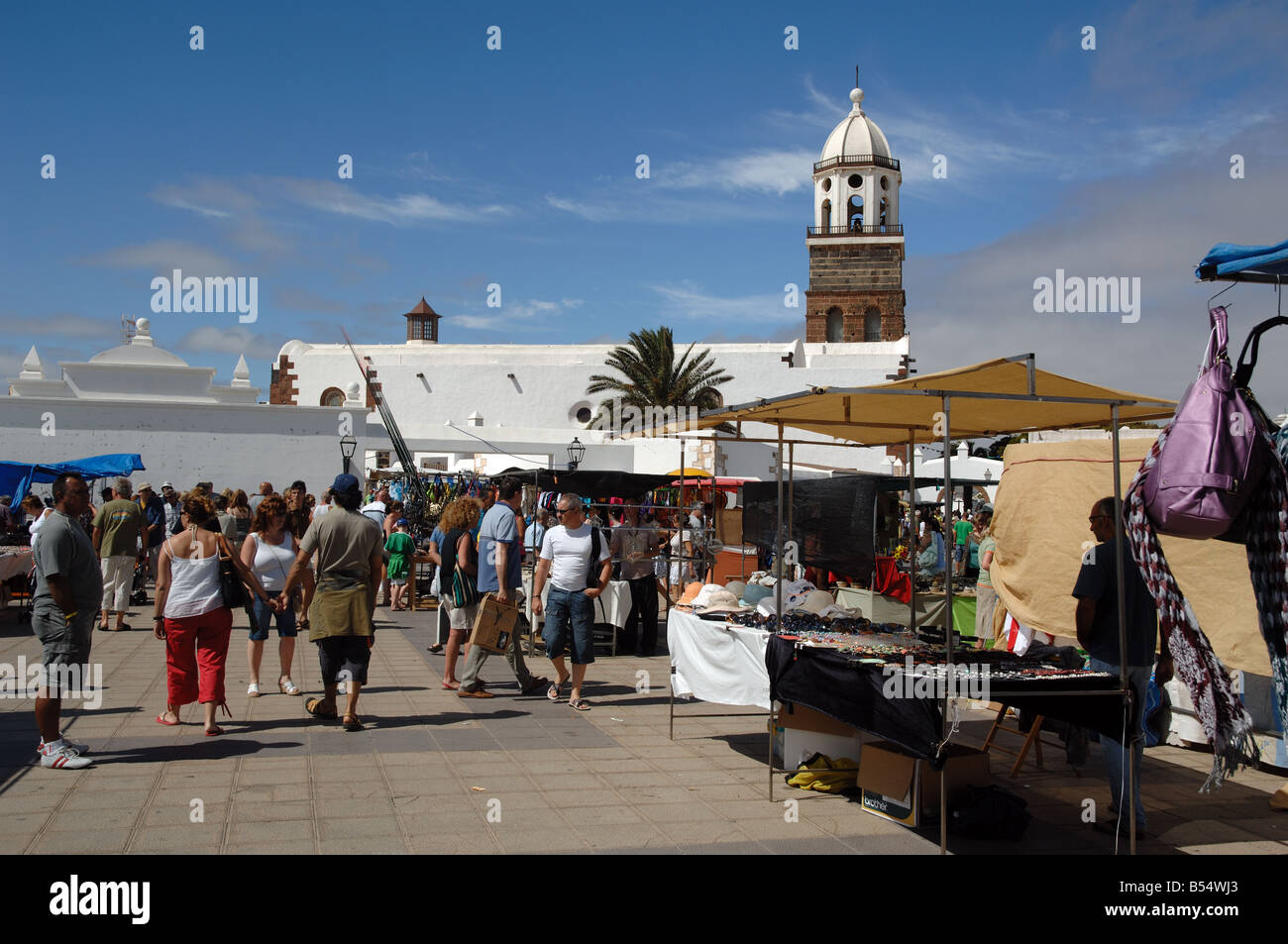 TEGUISE MARKET LANZAROTE Stock Photo - Alamy