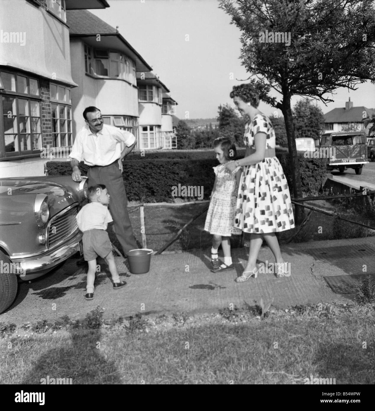 Family at home: Mr. and Mrs. Atkins, (Christian names Thelma and Derek ...