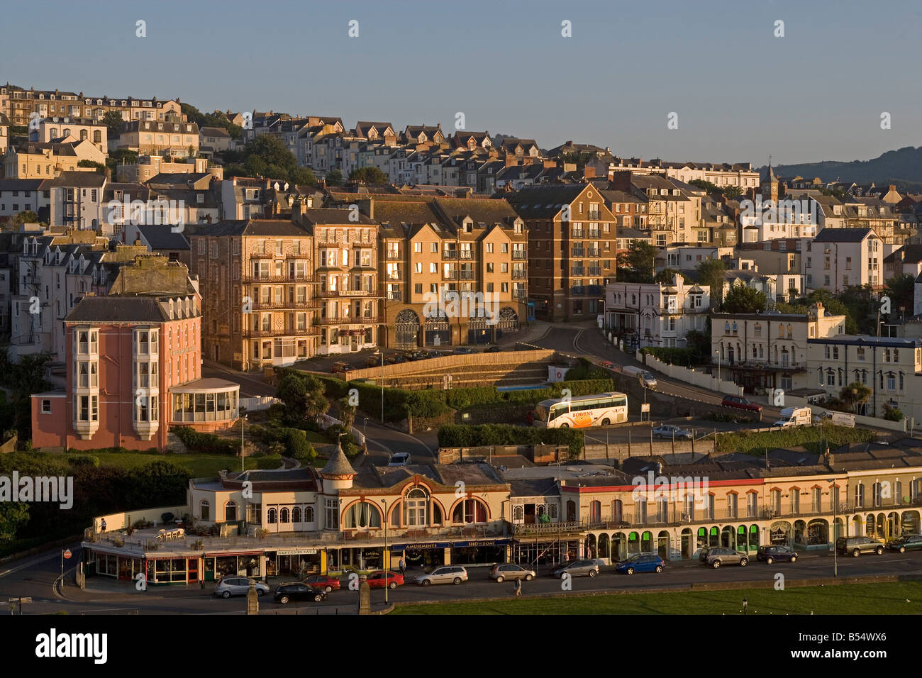 Ilfracombe Victorian houses Devon Great Britain United Kingdom Stock ...