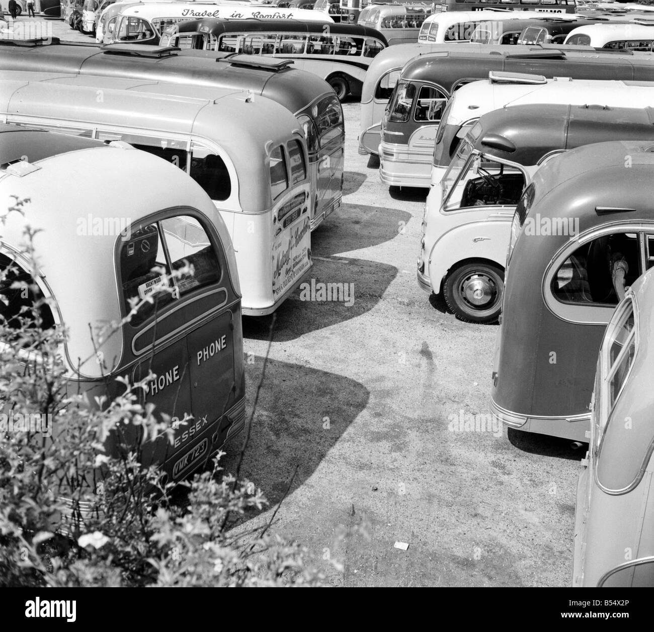 1960s buses Black and White Stock Photos & Images - Alamy
