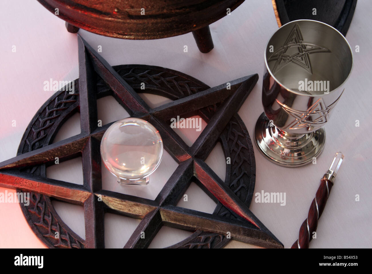 An altar ritual set up Stock Photo - Alamy