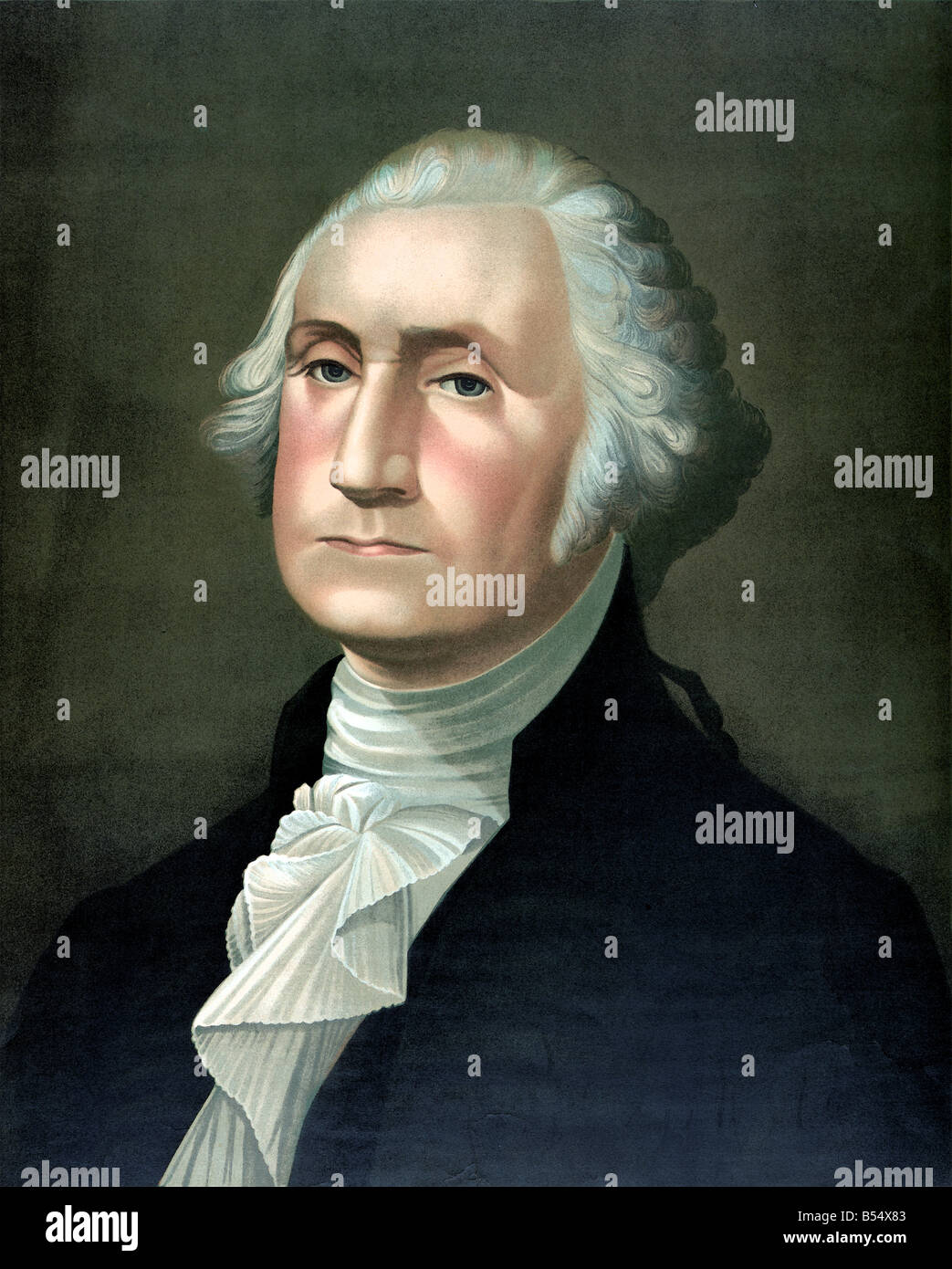 George Washington, head and shoulders portrait Stock Photo - Alamy