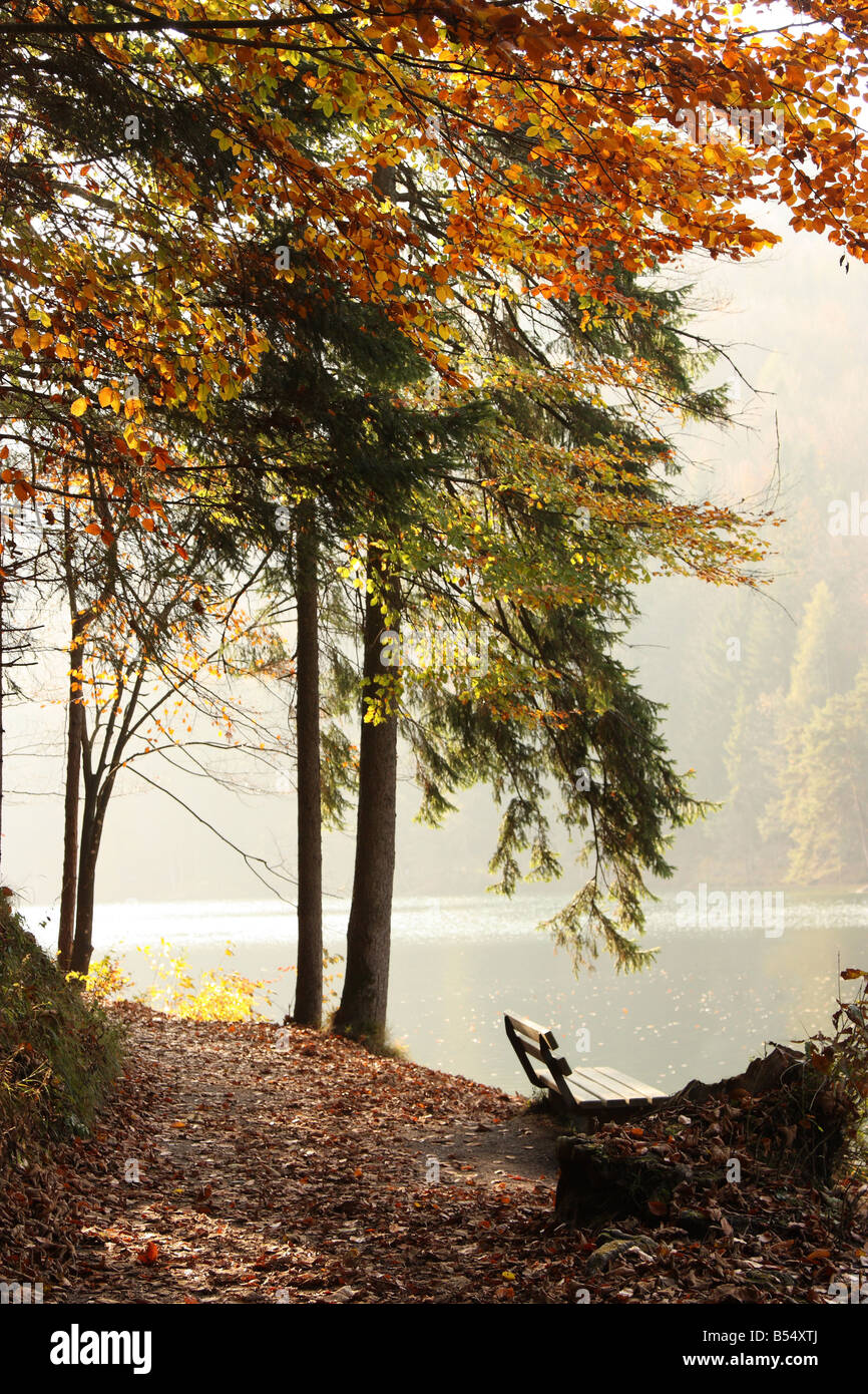 a lake called hechtsee near kufstein Stock Photo - Alamy