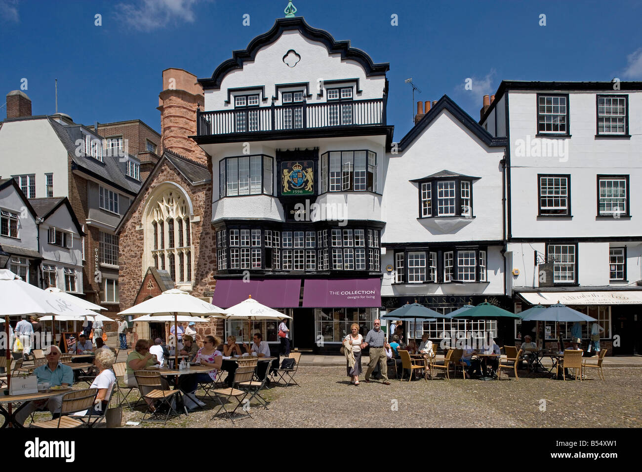 Exeter Cathedral Close St Martin Church Mol s Coffee House Devon Great ...