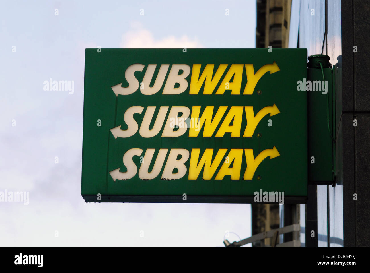Subway Sandwich Sign Stock Photo - Alamy