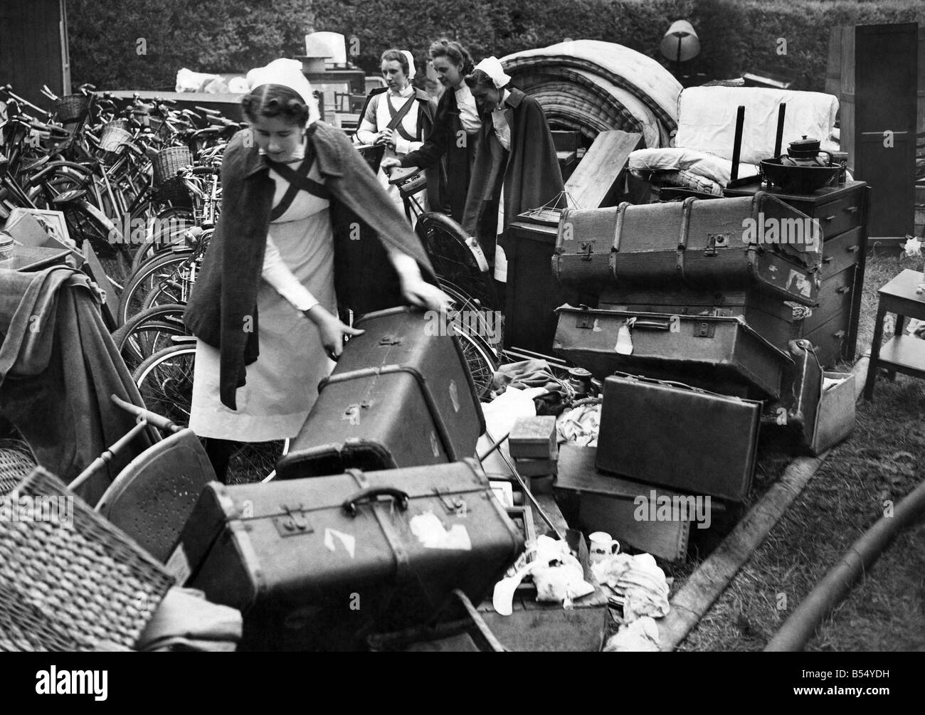 The scene following an air raid on Norwich Hospital. June 1942 P012280 ...