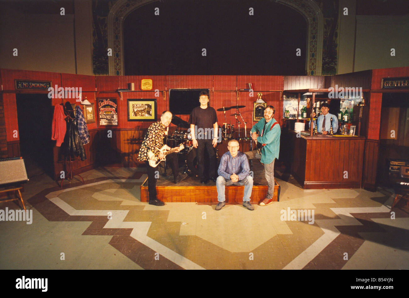Lindisfarne rehearsing on their Tap and Spile set at the Jubilee ...