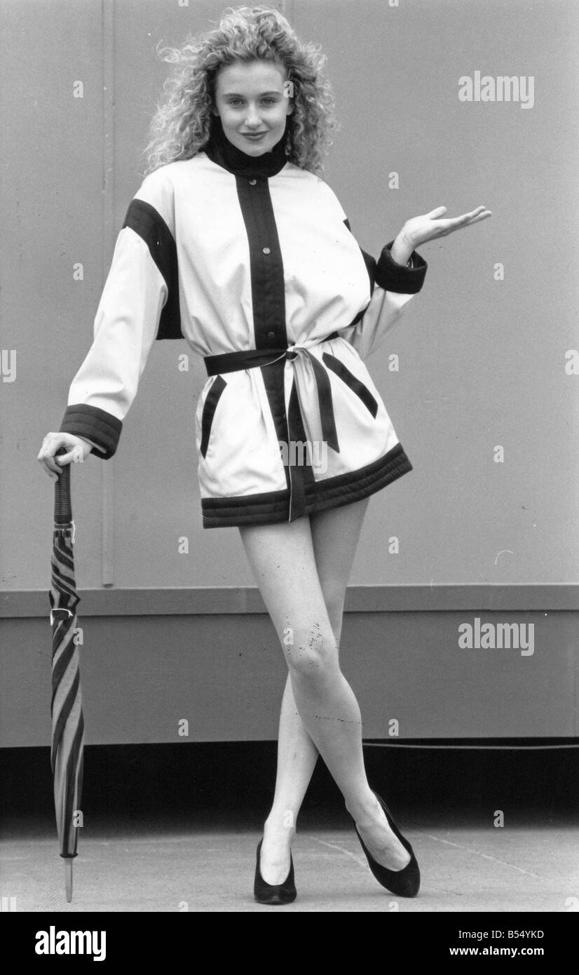 Model in rain Black and White Stock Photos & Images - Alamy