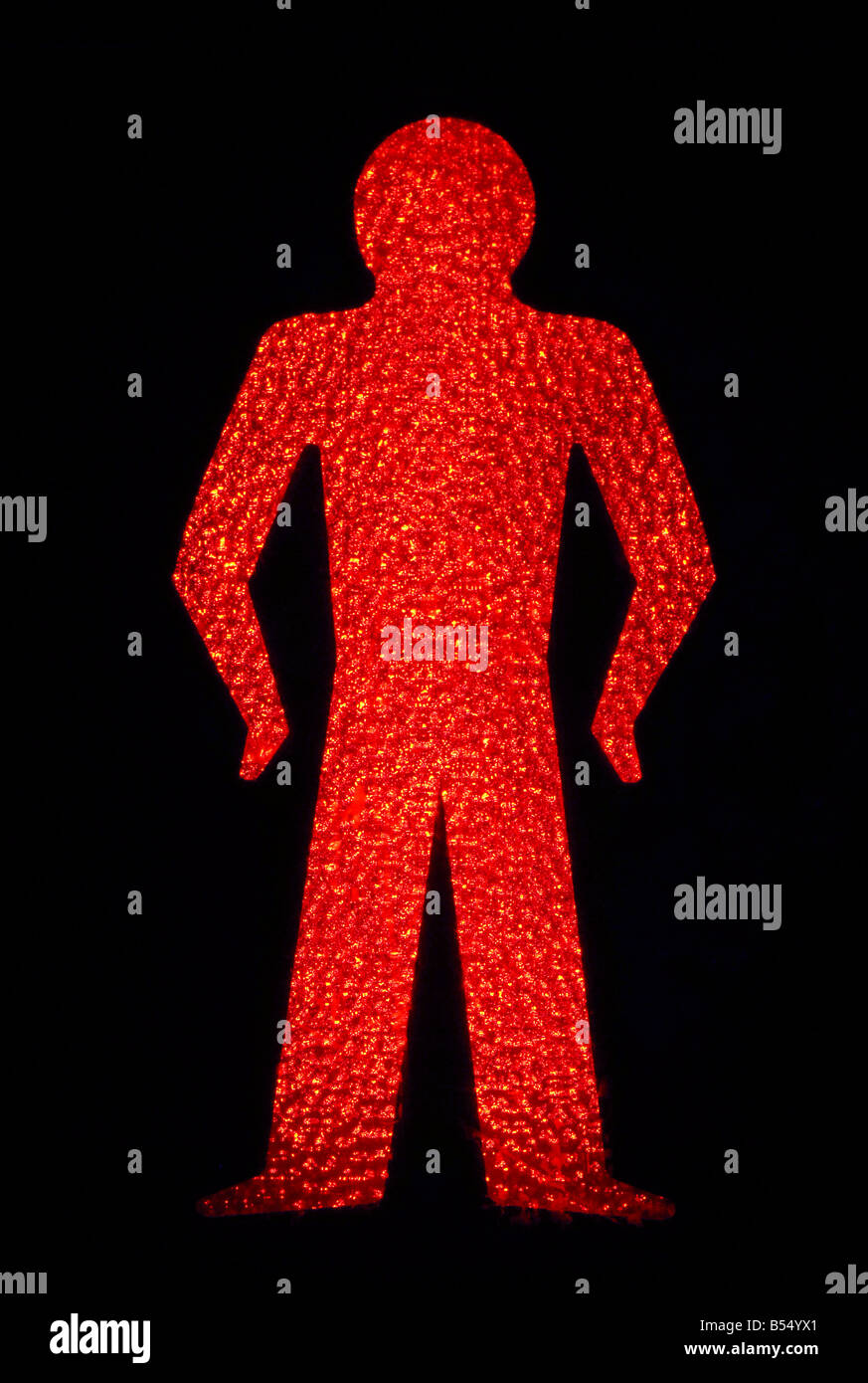 Red man crossing sign hi-res stock photography and images - Alamy