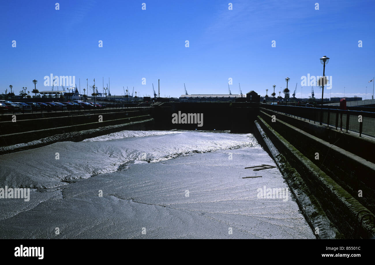 Silted Up Dry Dock Stock Photo - Alamy