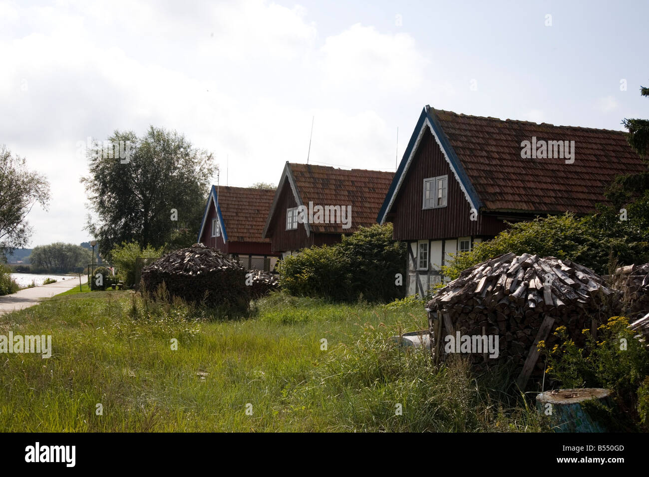 The village of Preila on the Curonian spit Stock Photo - Alamy