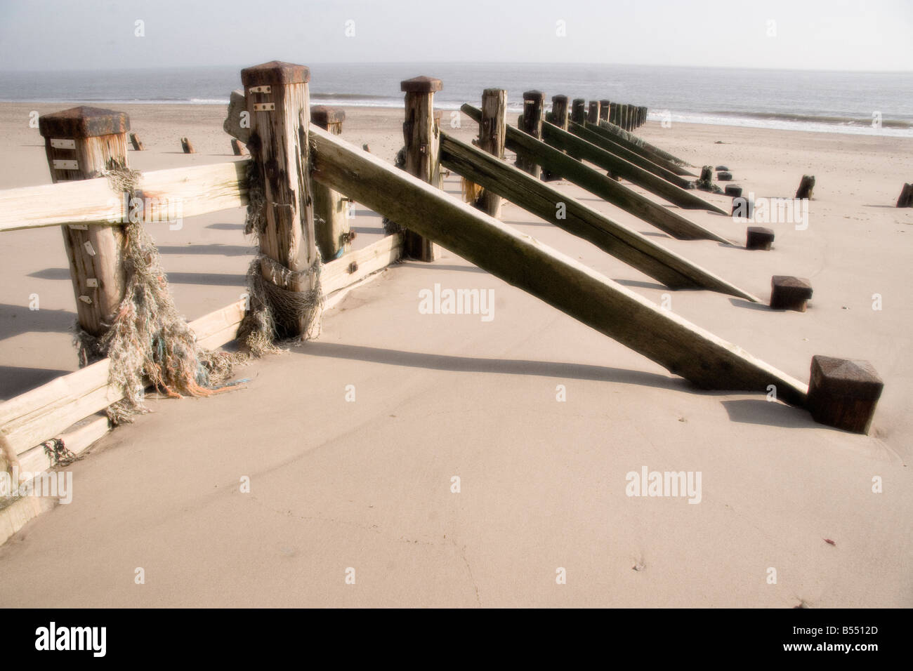 Spurn Point groyne Stock Photo - Alamy