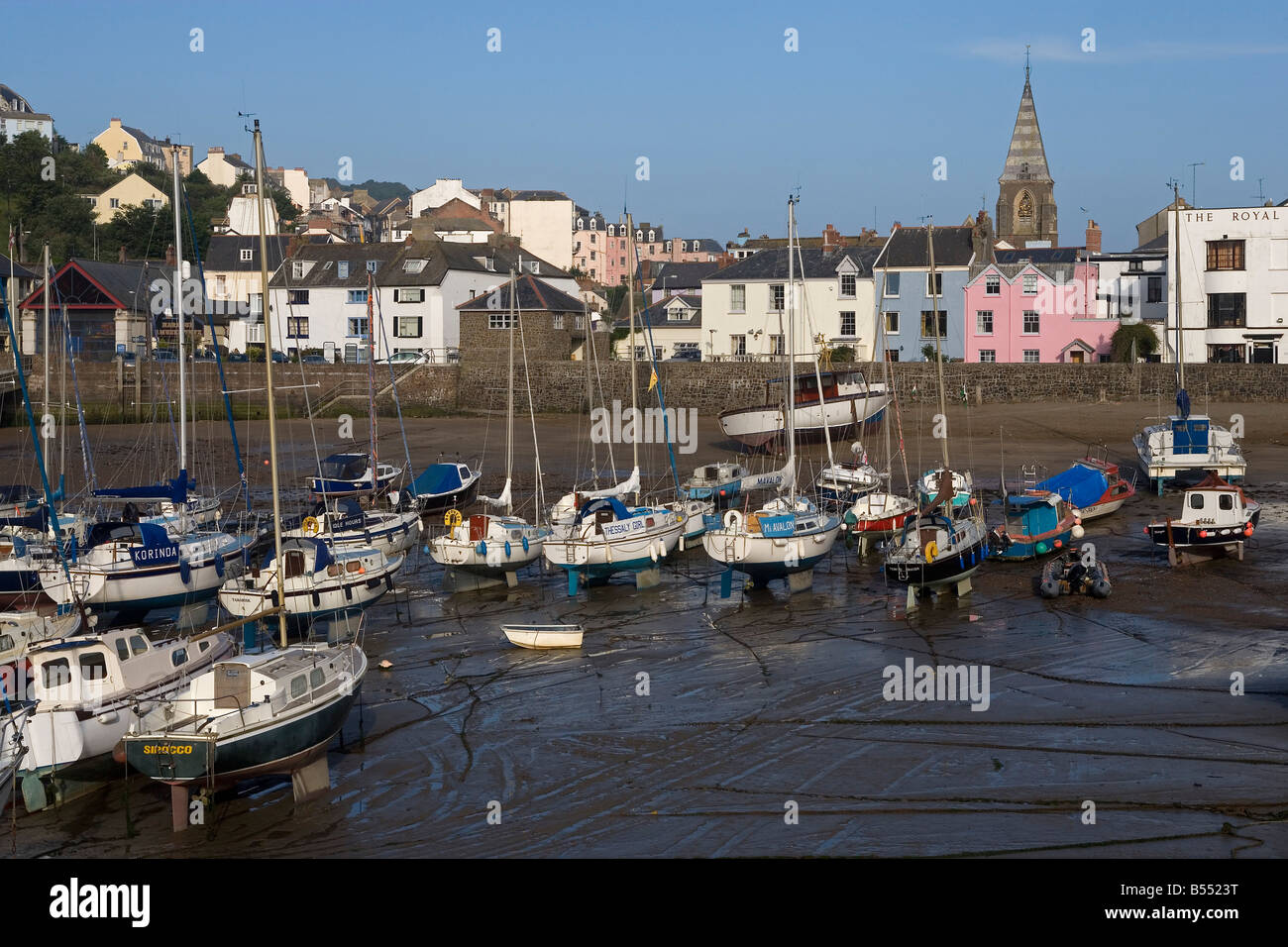 Ilfracombe harbour Devon Great Britain United Kingdom Stock Photo - Alamy