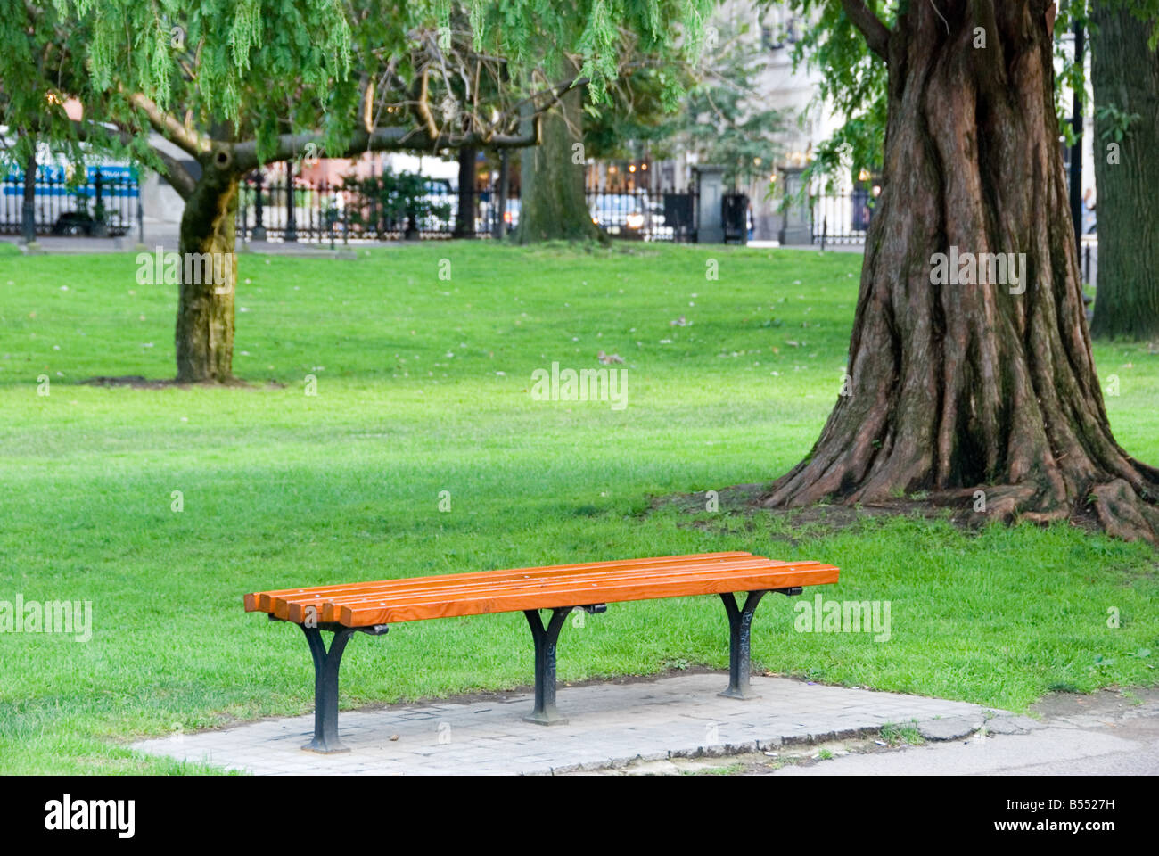 Boston common park bench hi-res stock photography and images - Alamy
