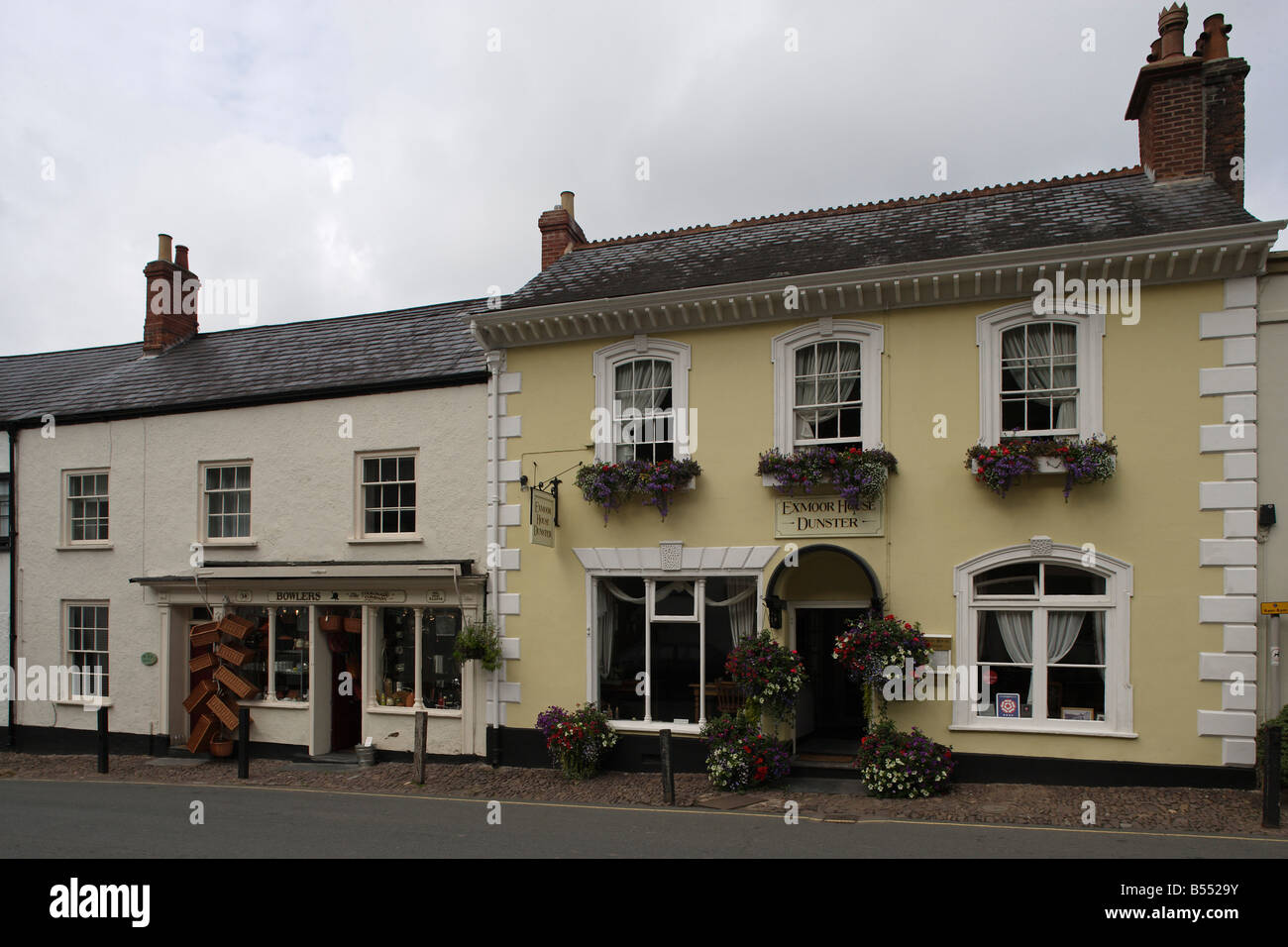 Dunster church street hi-res stock photography and images - Alamy