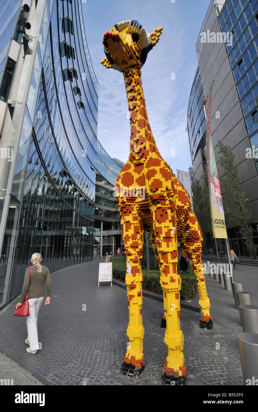Lego giraffe Sony center Berlin Germany Stock Photo - Alamy