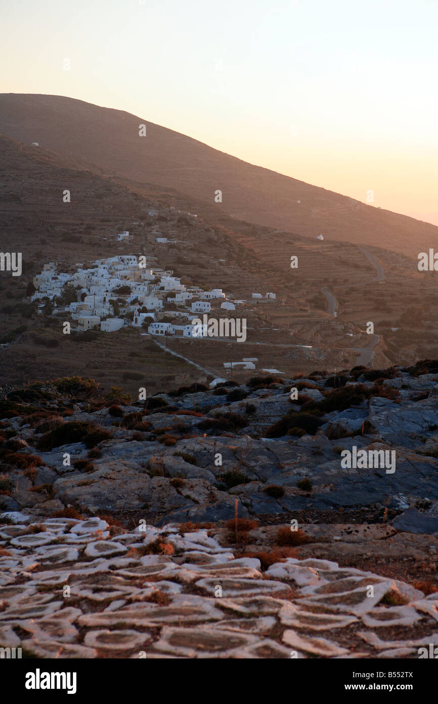 Cycladic village sunset hi-res stock photography and images - Alamy