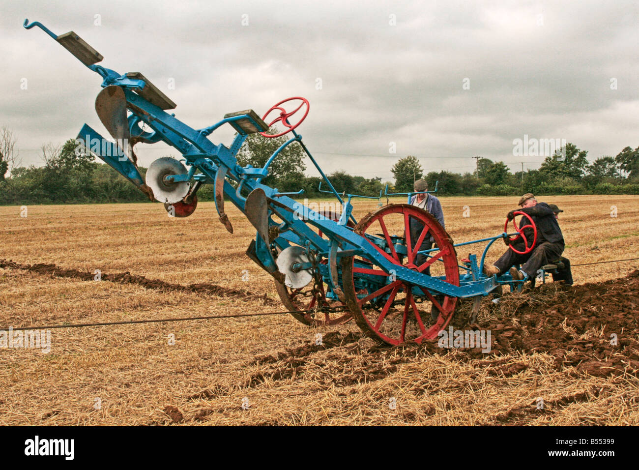 1870 Balance Plough Stock Photo - Alamy