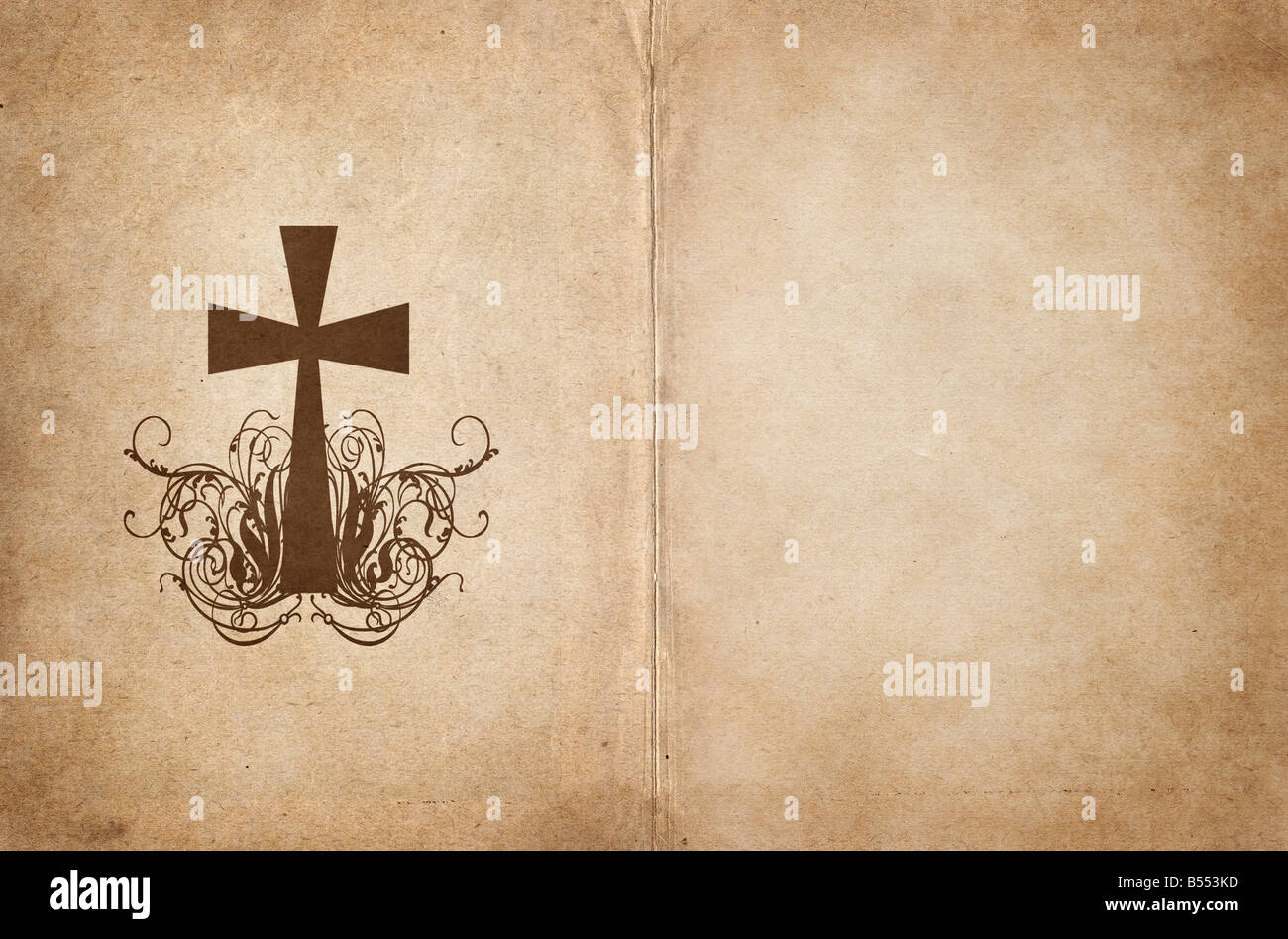 great image of old and worn parchment paper Stock Photo - Alamy